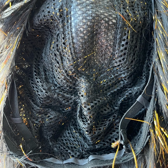 Dolls Kill | Accessories | Gold Black Tinsel Metallic Hair Wig ...